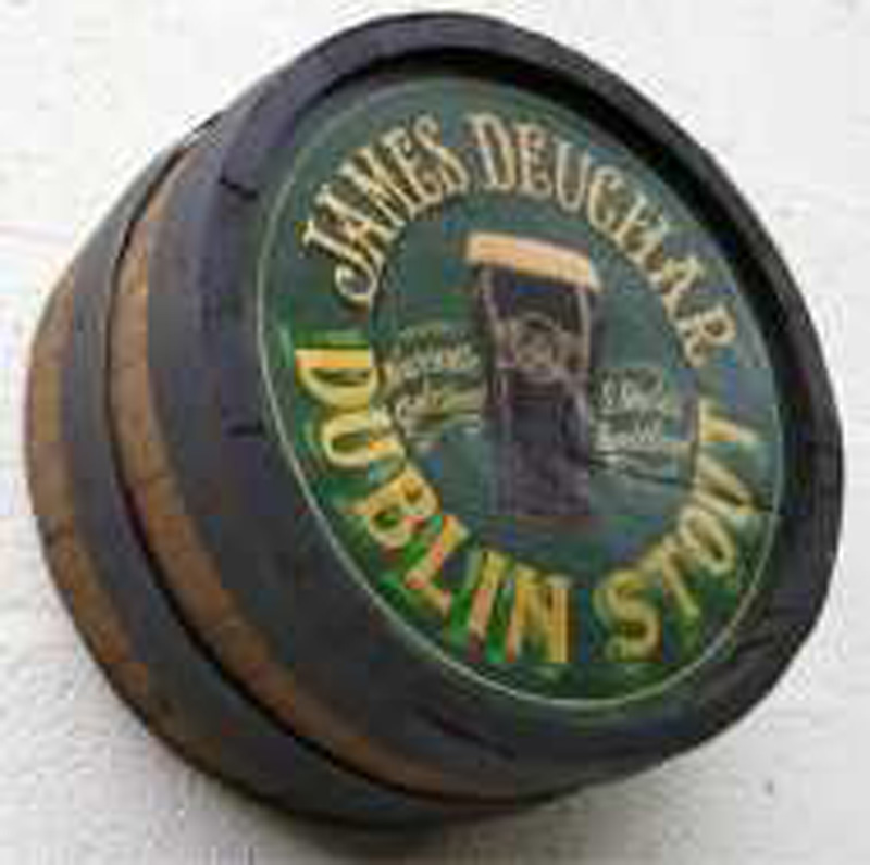 Dublin Stout - Sign Written Barrel End - Barrel Ends And Sections ...