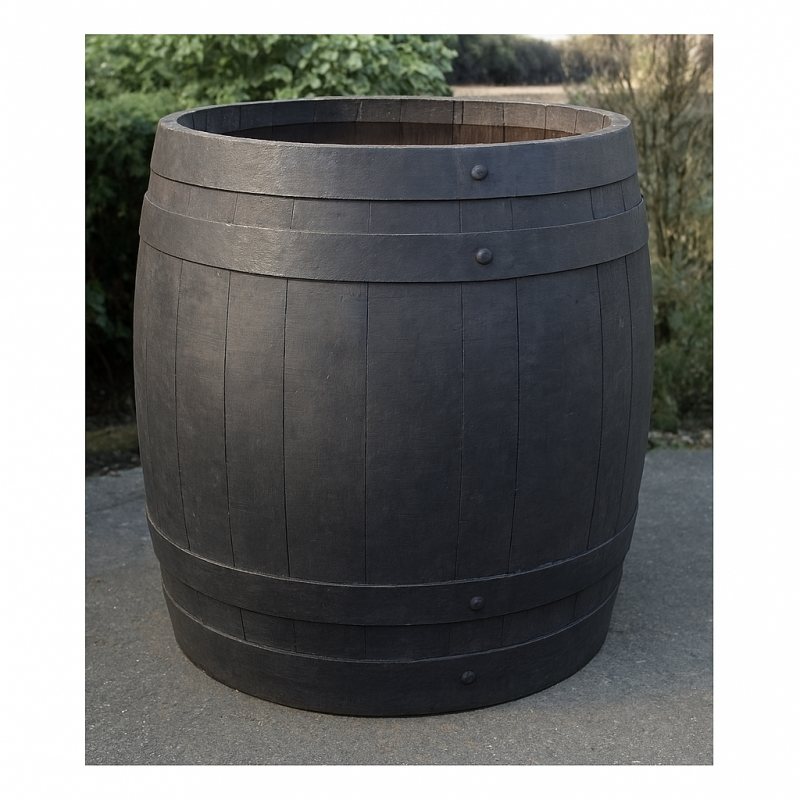 Kilderkin Barrel Planter - Dark Stained Finish - Oak Tubs / Barrel ...