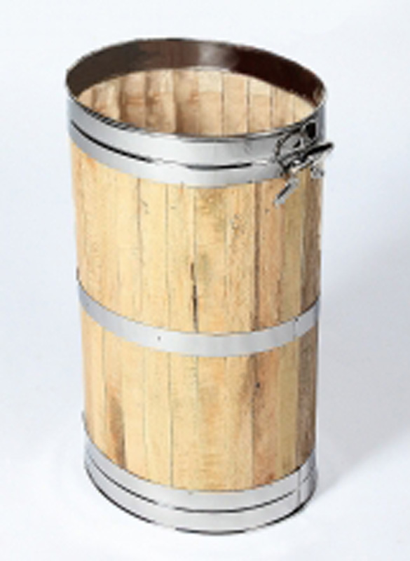Log/Coal barrel Stainless steel hoops • The Barrel Makers