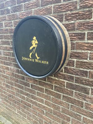 Johnnie Walker Stencilled Barrel End • The Barrel Makers